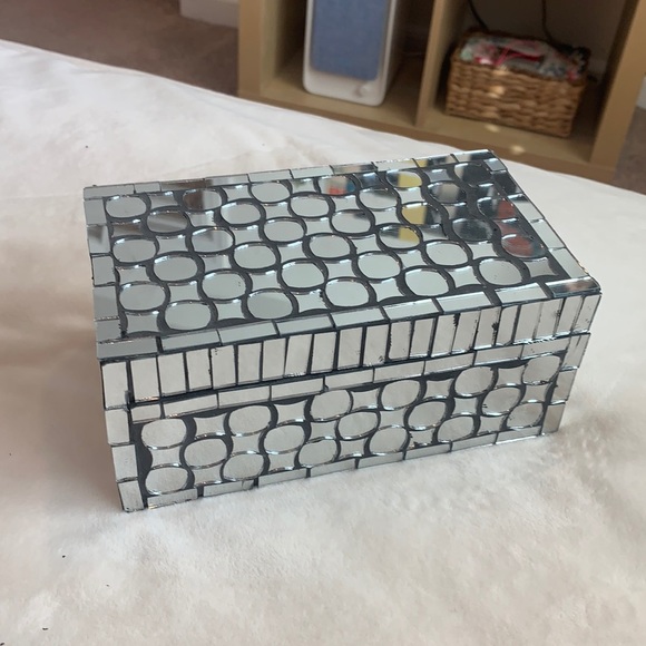 Storage & Organization | Mirror Tile Jewelry Box | Poshmark